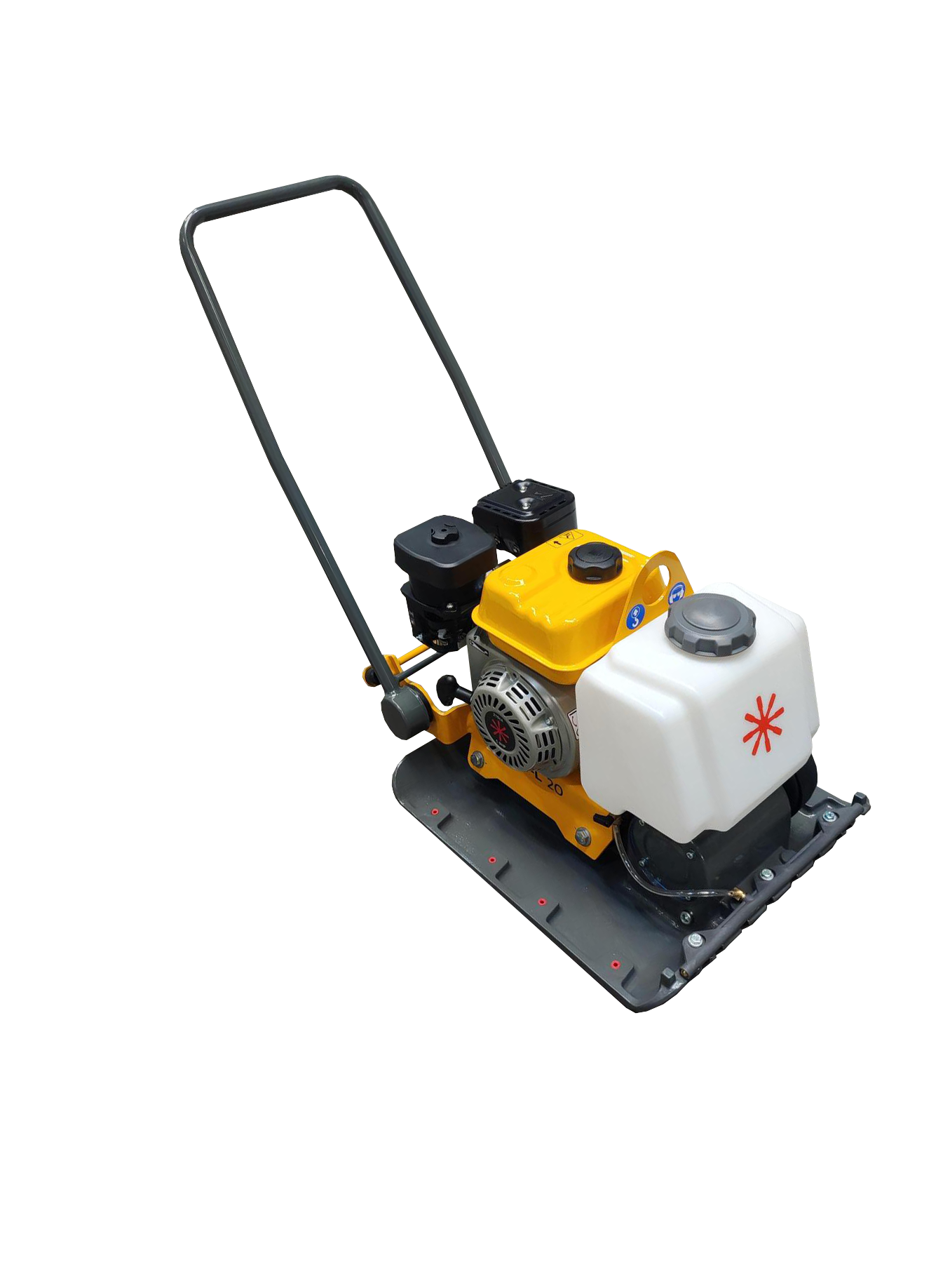 Single-direction vibratory plate