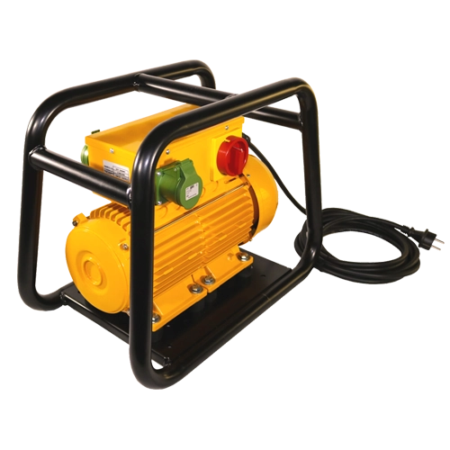 Convertidor eléctrico Tubular con Jaula para vibradores de hormigón.